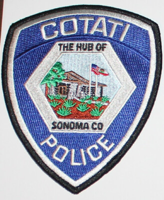 COTATI POLICE Sonoma County California CA PD patch | eBay