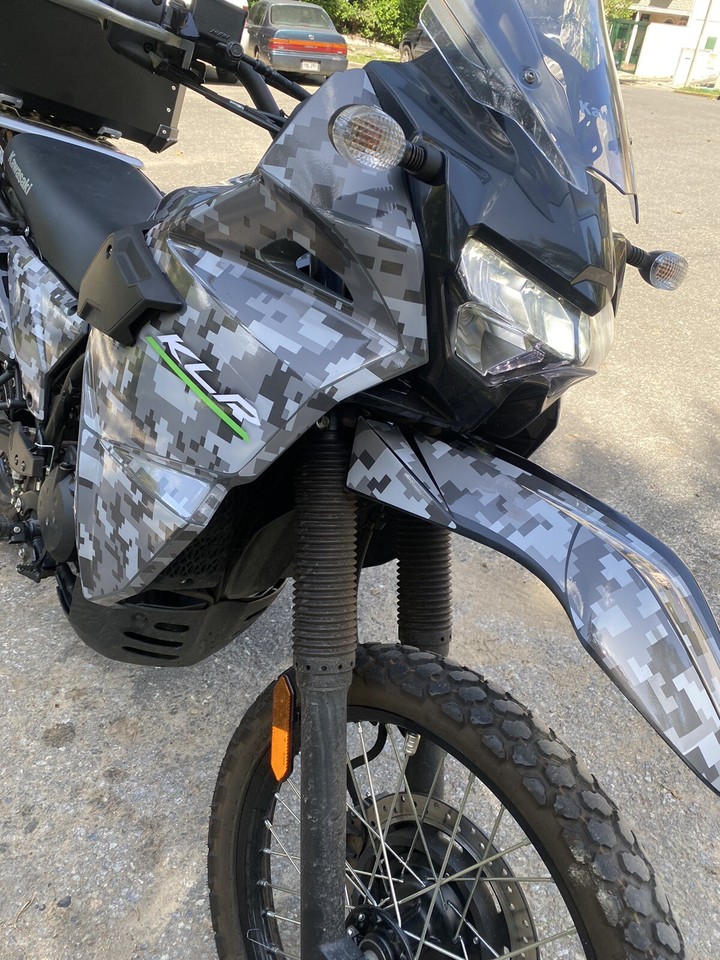 KAWASAKI KLR650 GRAPHICS KITS STICKER DECALS DIGITAL CAMO FULL (2022 ...