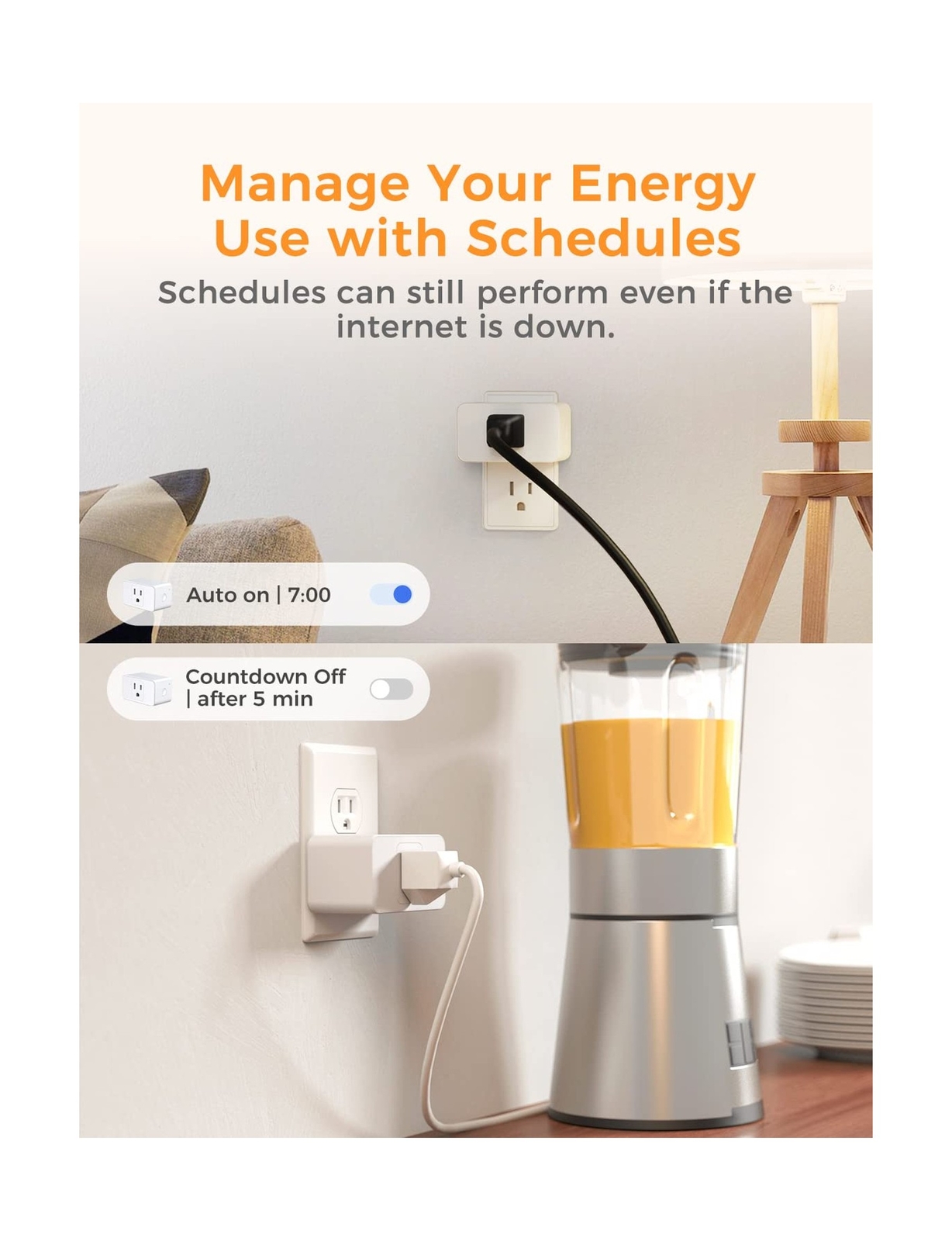 Smart Plug WiFi Outlet Work with Apple HomeKit, Siri, Alexa, Google ...