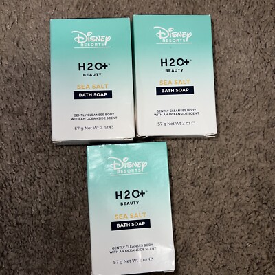 NEW DISNEY RESORTS H2O TRAVEL SIZE SEA SALT BATH SOAP LOT OF 3 | eBay