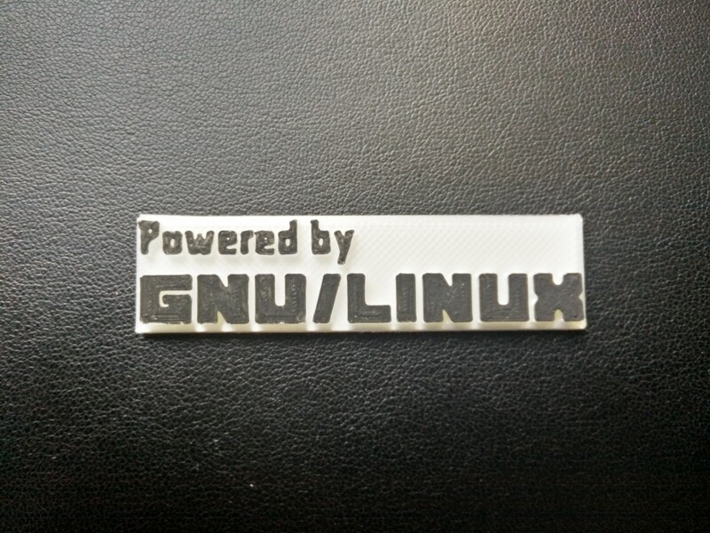Case Badge for GNU / Linux Sticker Decal 3D Printed Self Adhesive MANY ...