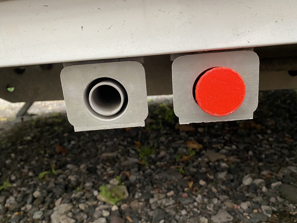 Caravan Waste Pipe Cap Cover, Motorhome Accessories, Buy One Get one ...