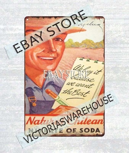 1941 farm Chilean Nitrate of Soda Fertilizer metal tin sign accent wall ...