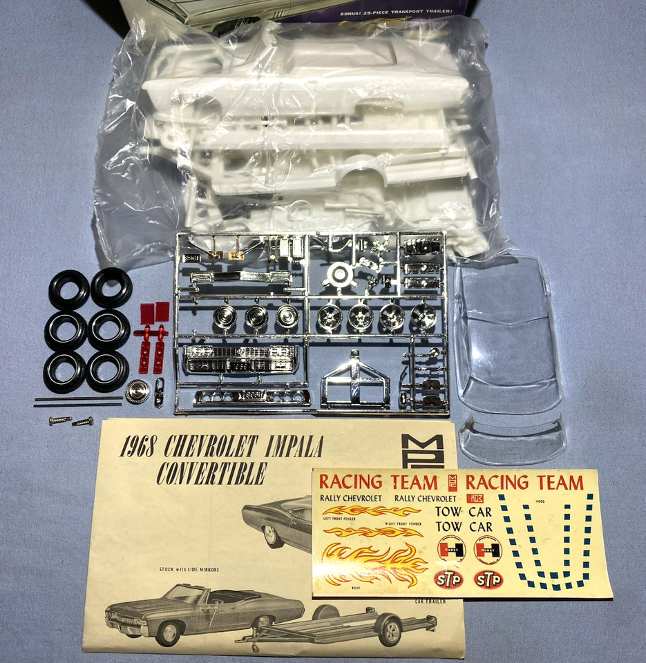 MPC 1968 CHEVY SS427 IMPALA CONVERTIBLE #468-200 AMT 1/25 NOS MINT ...