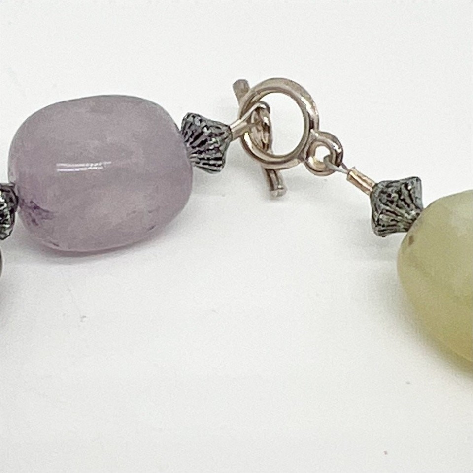 Handmade Multicolor Chunky Beaded Bracelet Colorful Large Beads ...