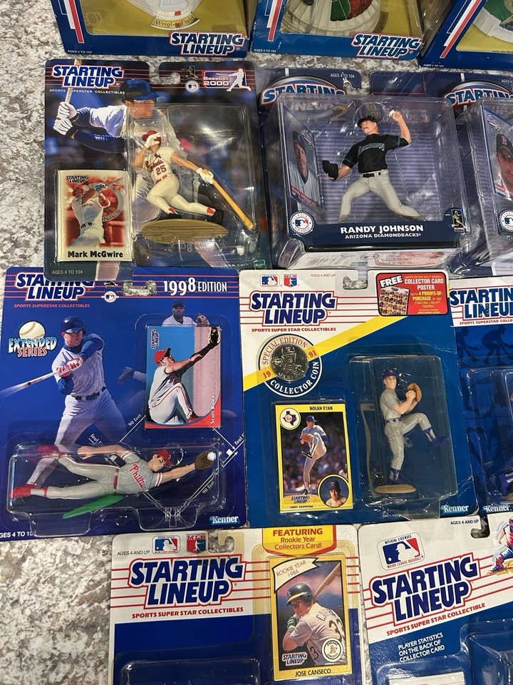 Lot Of 15 Vintage Starting Lineup Baseball Figures And Stadium Stars ...