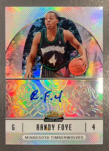 RANDY FOYE 2006-07 TOPPS FINEST ROOKIE REFRACTOR AUTO | eBay
