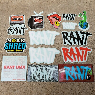 2020 RANT ASSORTED STICKERS DECAL BMX BICYCLE STICKER DECALS PACK KIT ...