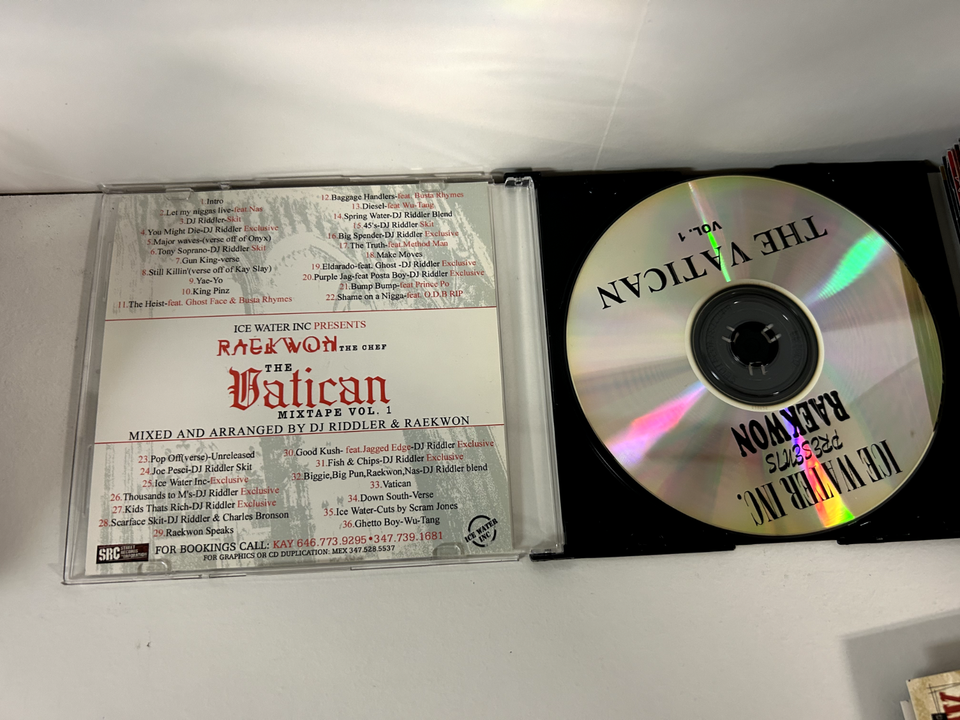 ICE WATER PRESENTS RAEKWON THE CHEF THE VATICAN MIXTAPE VOL 1 NYC WU ...