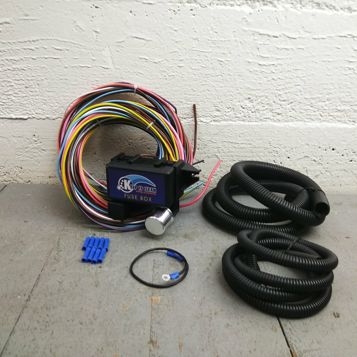 12 Fuse Basic Wire Panel System with Switch Kit - Hot Rod Street A | eBay