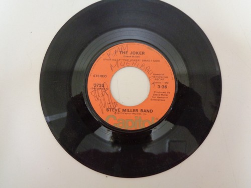 Steve Miller Band 45 RPM Record Signed The Joker | eBay