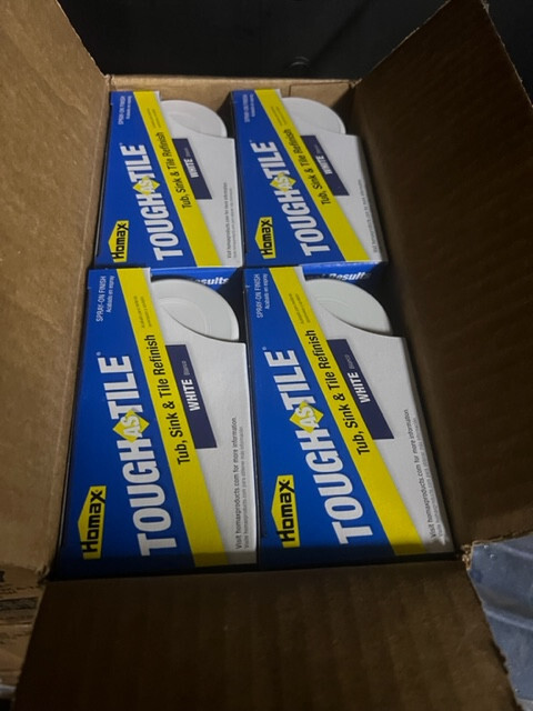 Lot of (4) Homax Tough As Tile® Spray On Tub, Sink & Tile Refinishing ...