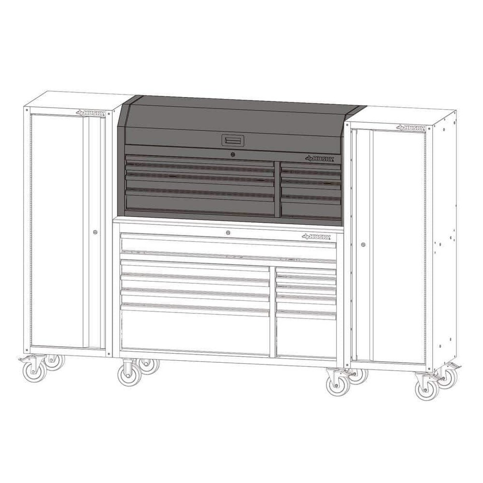 Husky Top Tool Chests 52" Storage Steel 8 Drawer Standard Duty Quality ...