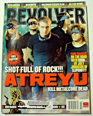 Revolver Magazine October 2007 Atreyu Devildriver Behemoth Maiden Korn ...