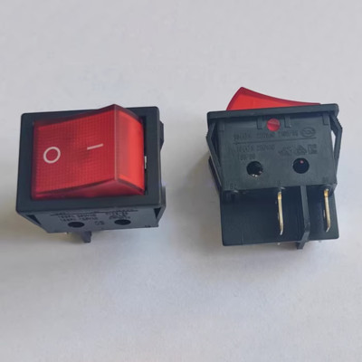 5x RS606 For LECI RK1-01 2-position 4pin 16A 250V T105/55 Red Lamp ...