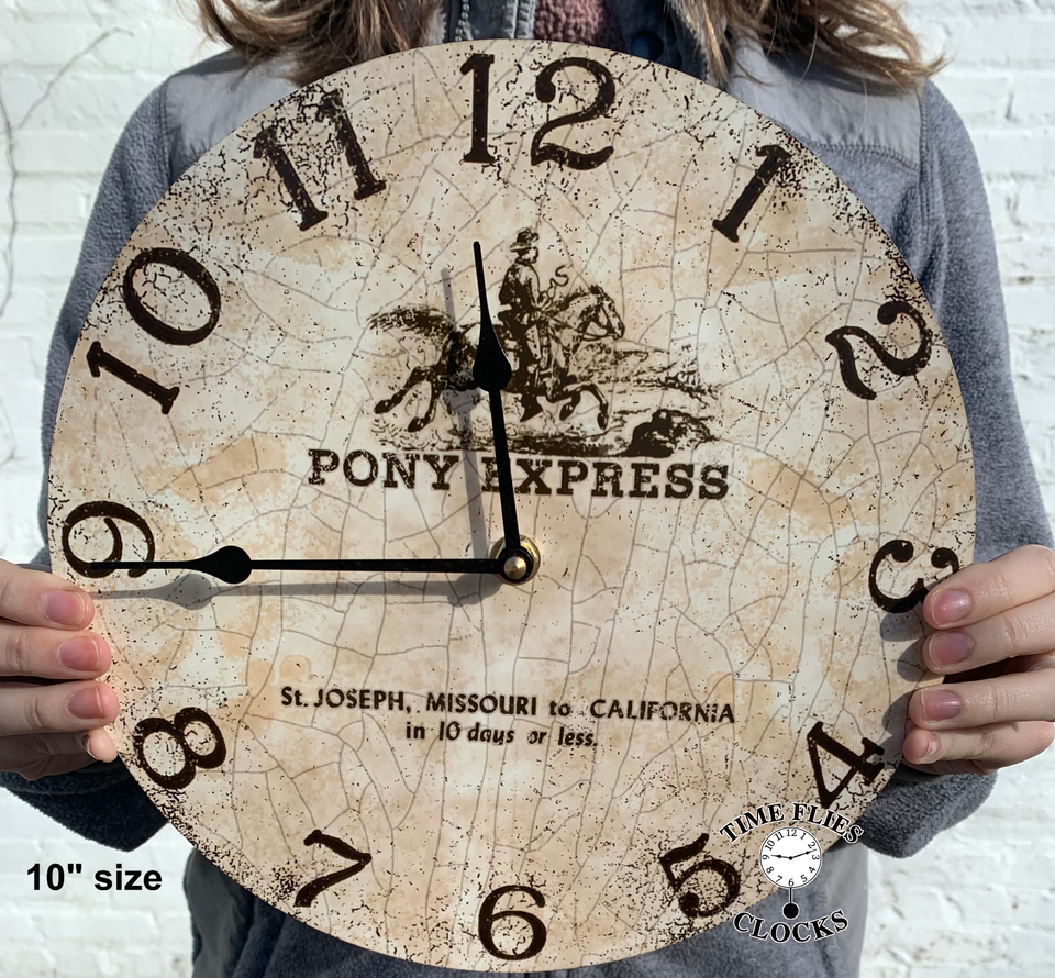 Pony Express Equestrian Clock- Unique Horse Clock | eBay