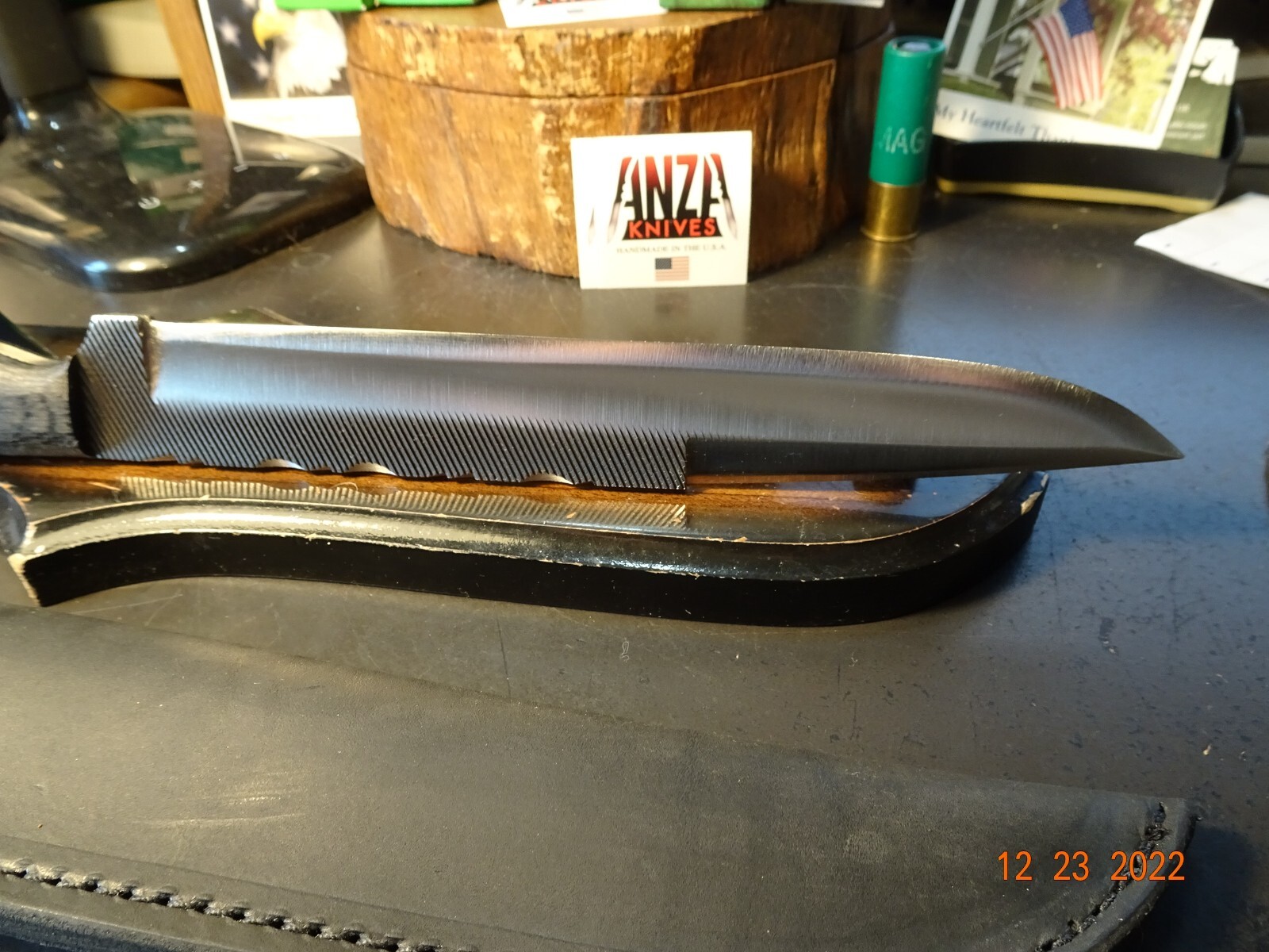 ANZA KNIVES (504) THE PIG SLAYER 15" LONG 9 1/2" BLADE EDGE HANDLE ...