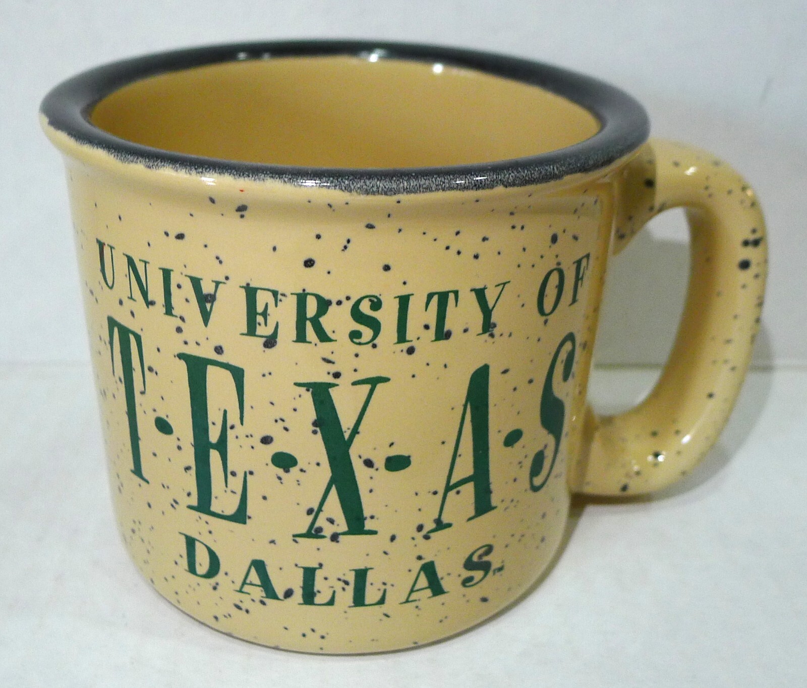 University Of Texas Large Coffee Mug Flecked Oversized Cup Green and ...