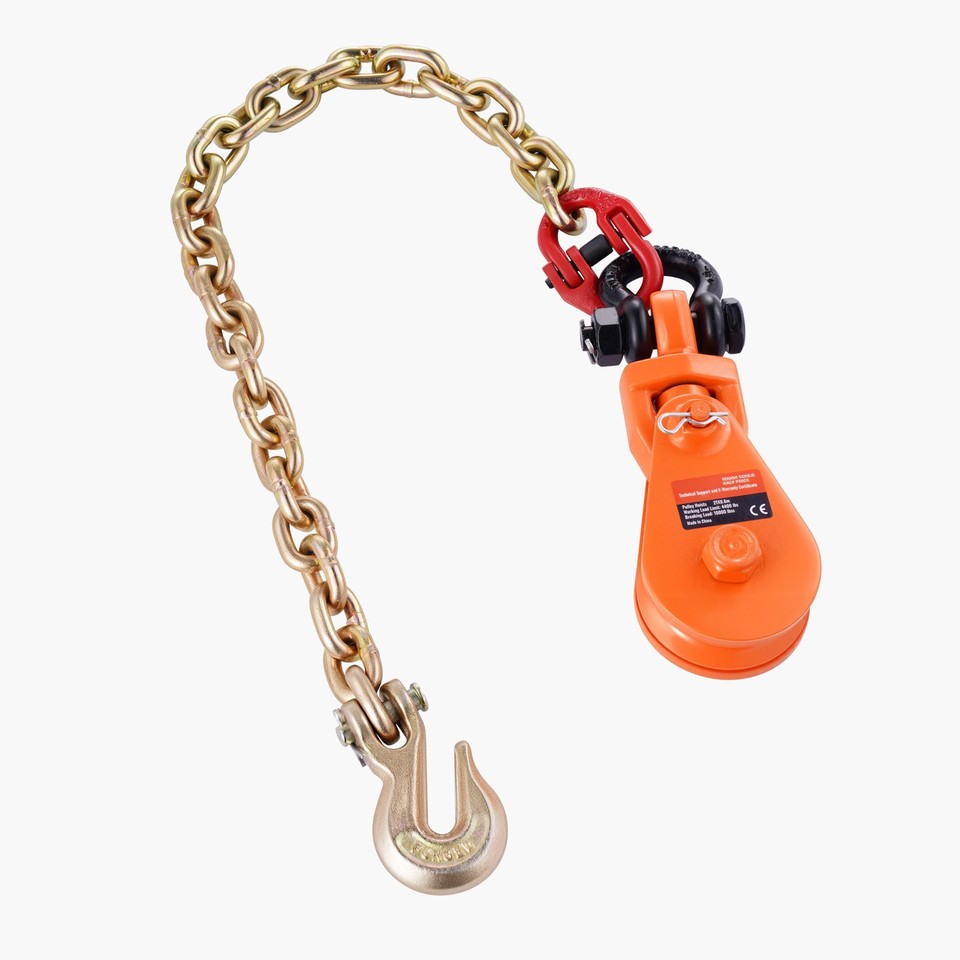 2 Ton 3" Snatch Block with Chain Flatbed Tow Truck Rollback Car Carrier ...