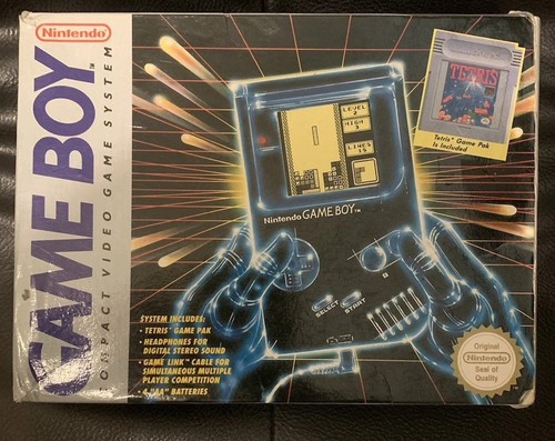 Nintendo GameBoy Console Boxed With Tetris Cartridge And Manuals TESTED ...
