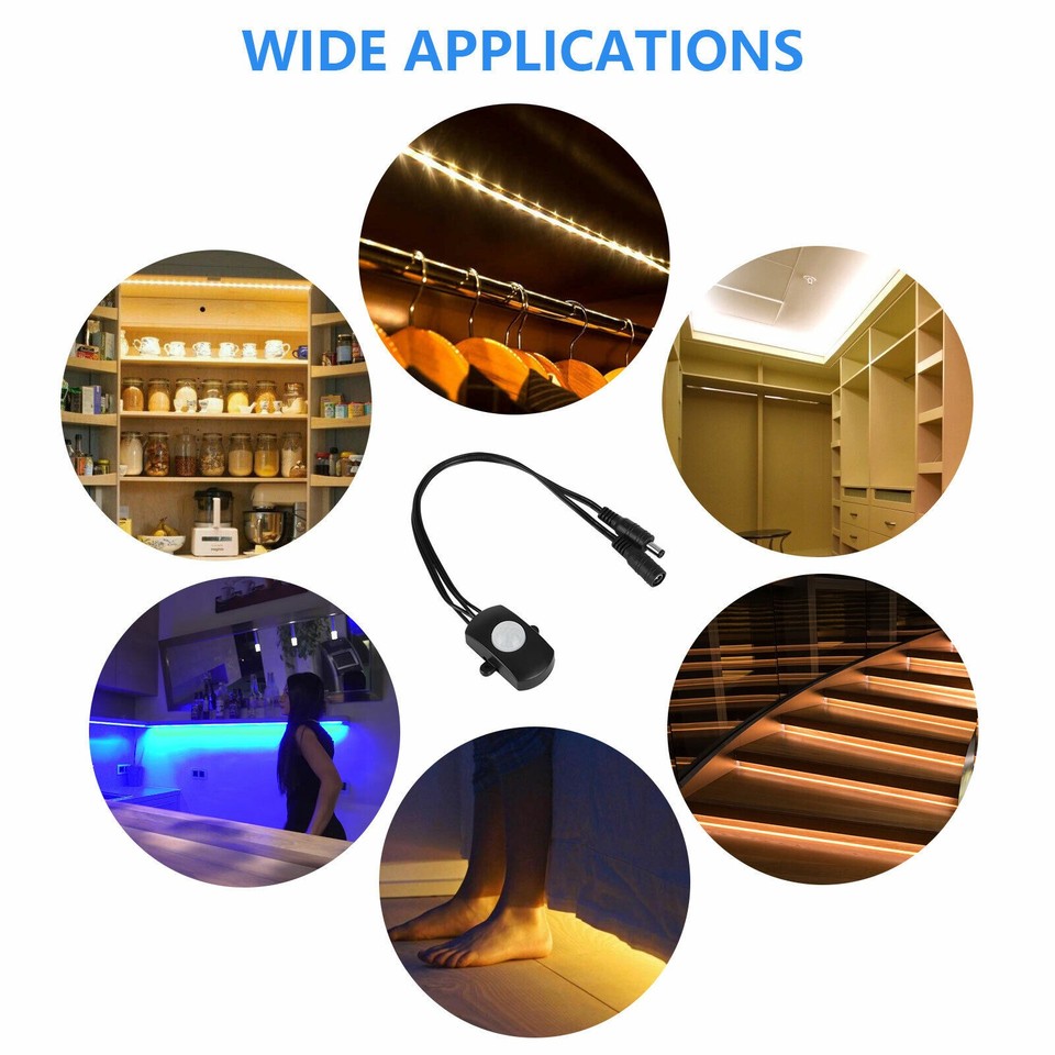 5V-24V PIR Infrared Ray Motion Sensor Switch USB/DC LED Detector ...