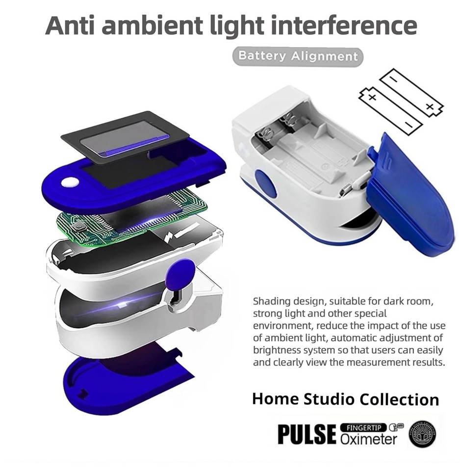 Finger Tip Pulse Oximeter LED Blood Glucose Meter For Hospital ...