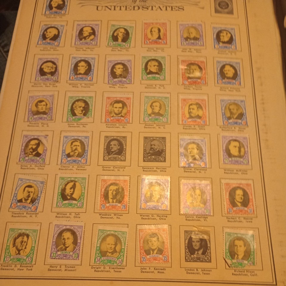 VTG 1976 The Harris Independence United States Postage Stamp Album ...