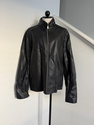 NWOT Fried Denim NYC Faux black Leather bomber Motorcycle Jacket coat ...