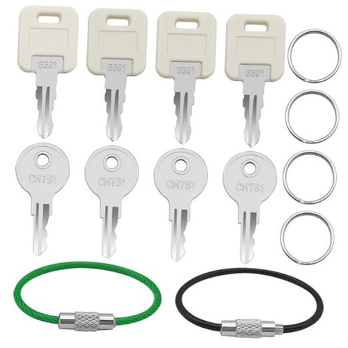 Universal Camper Replacement Kit, 4 Pcs CH751 Key + 4Pcs G391 Key + 2 ...