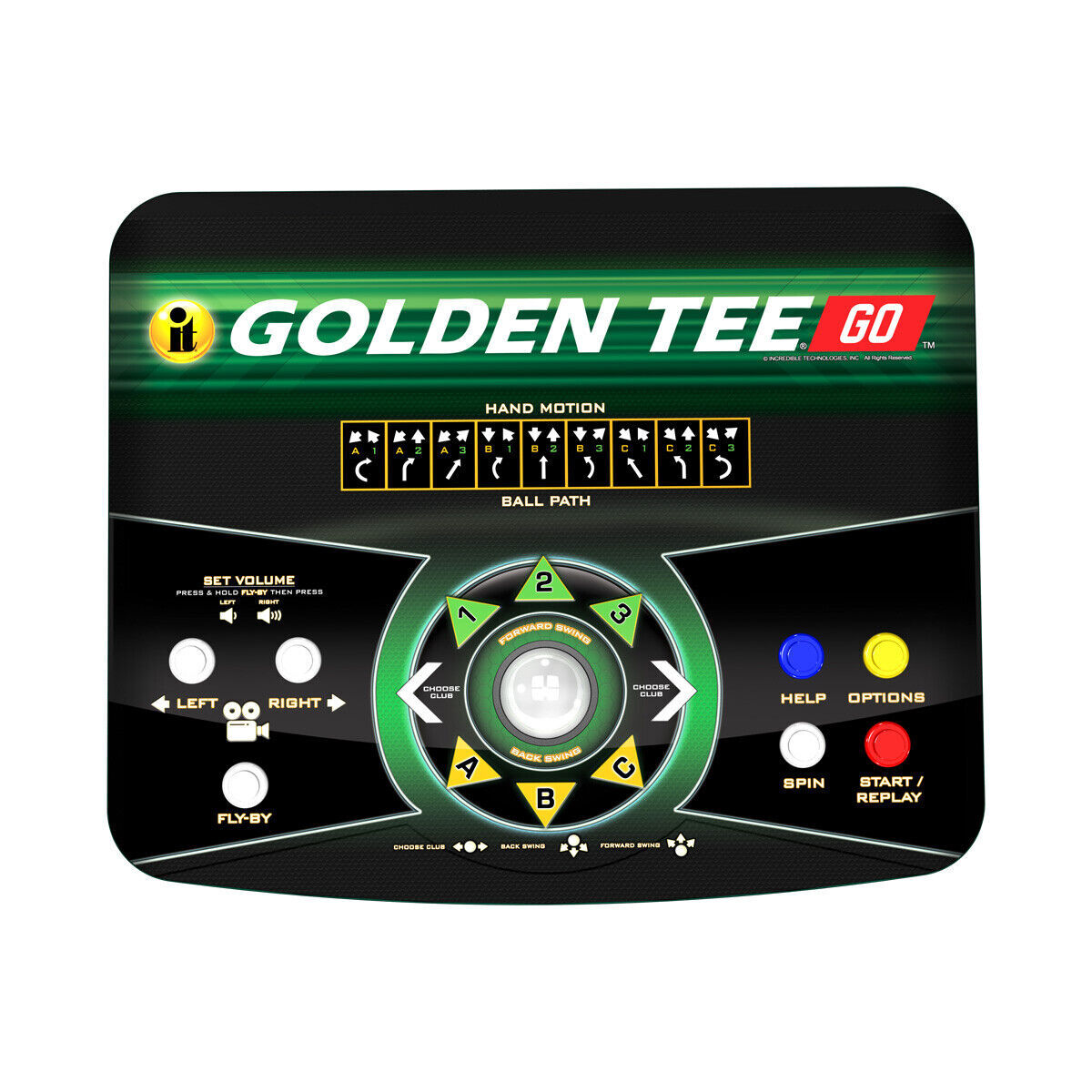Incredible Technologies Golden Tee Go V2 Portable Golf Game - Black ...