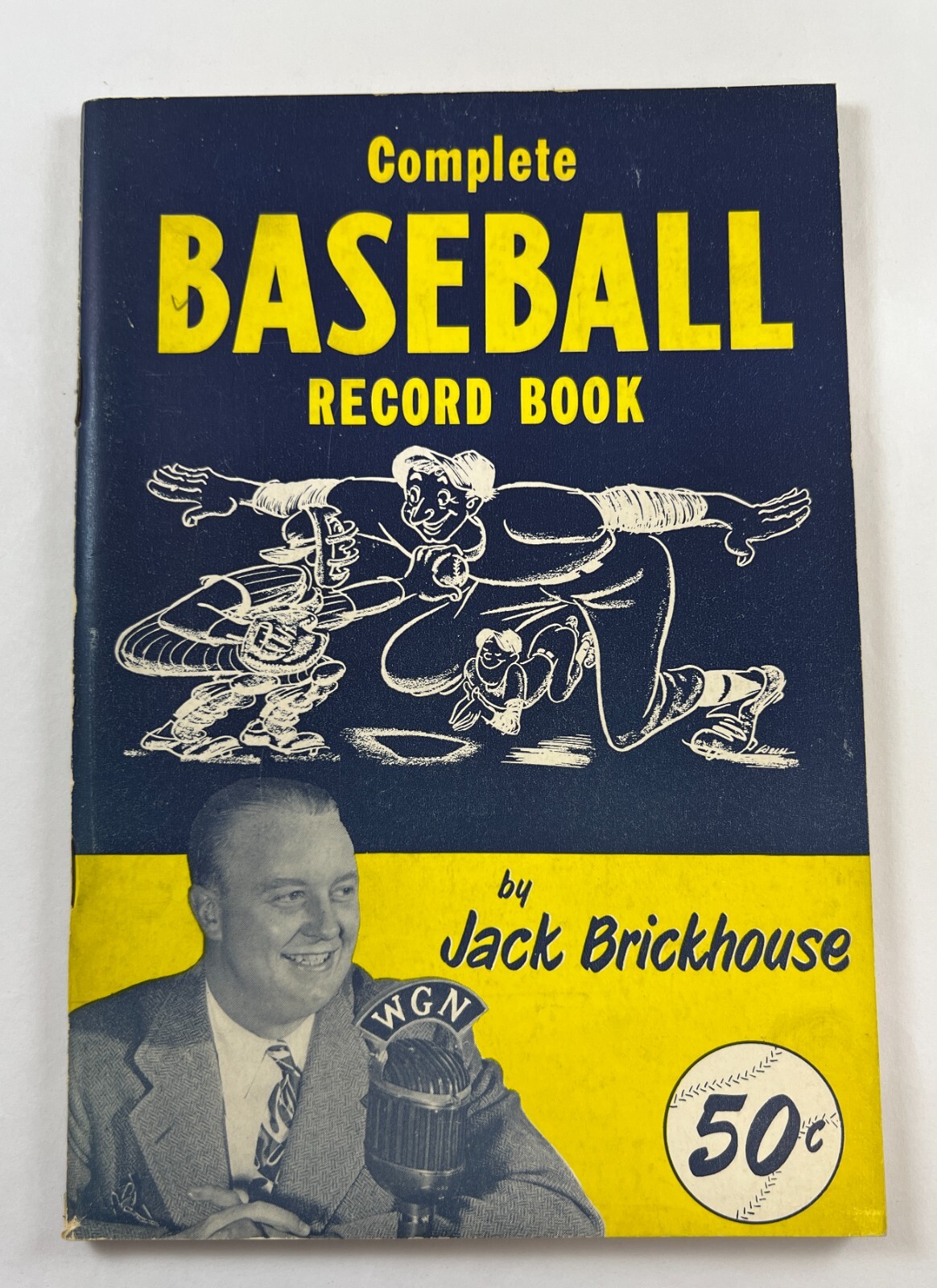Complete Baseball Record Book by Jack Brickhouse (1950) MG26 | eBay