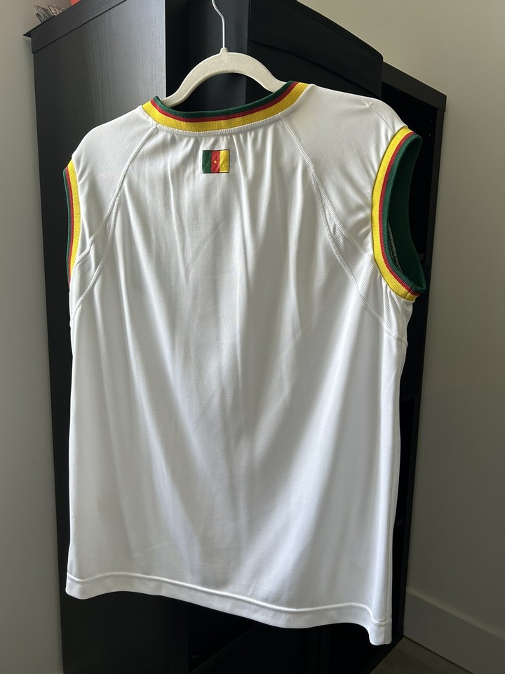 Cameroon Retro 2002 Soccer Jersey/ Vest - XL- Puma - White | eBay