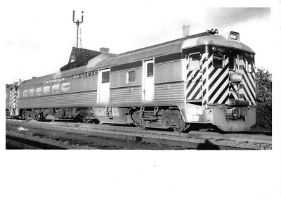 1956 Canadian Pacific Train RDC-3 Engine #9024 5x7 Photo Station Yard ...