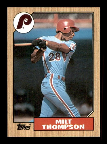 1987 Baseball Topps Milt Thompson Philadelphia Phillies #409 3 | eBay