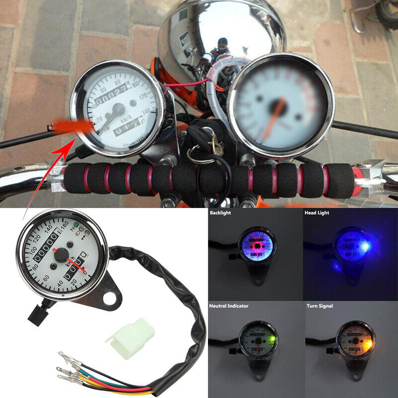 Motorcycle LED Speedometer Gauge 12V for Harley Sportster 1200 Custom ...