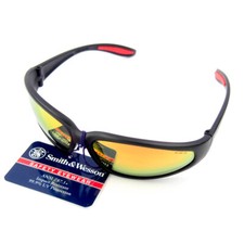 Smith & Wesson Elite Safety Glasses Black Frame Amber Anti Fog Lens ...