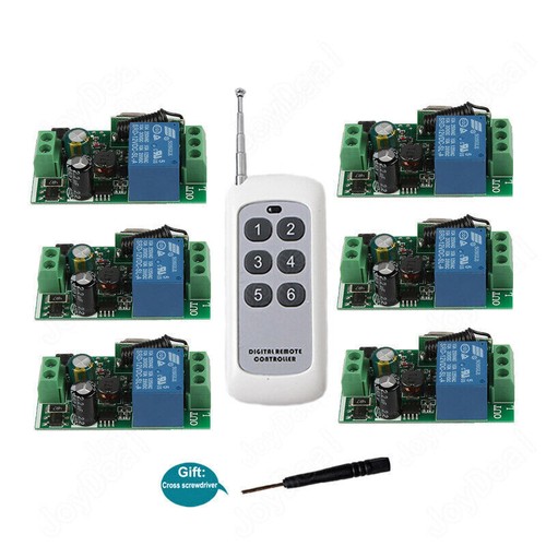 433Mhz Remote Control Switch Led Remote Transmitter 1CH Relay Receiver ...