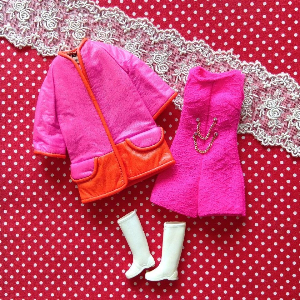 Vintage Barbie Francie Doll Original Outfit Mattel Showa Vivid Colors ...