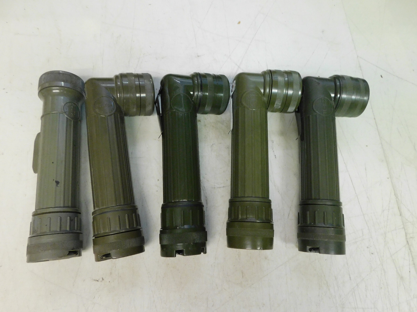 Lot of 5 Fulton> Price Military Flashlights MX-991/U, MX-993/U, TL-122 ...