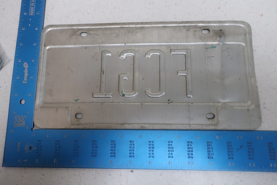 Vermont License Plate Tag 1997 97 VT Vanity Initials Monogram Letters ...