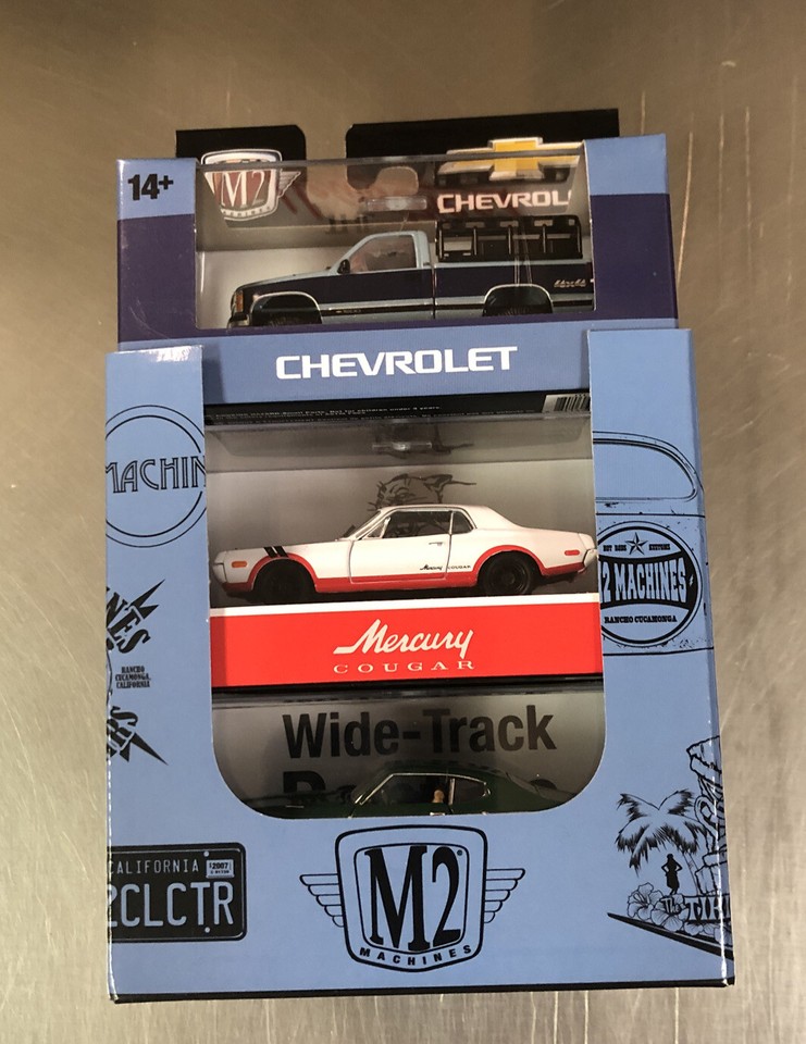 M2 MACHINES ( SET OF 6 ) R69 2327 MUSTANG SILVERADO CHARGER WILLYS ...