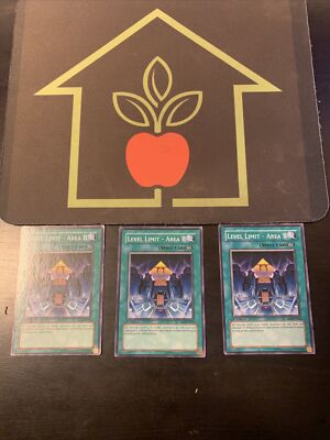 3 X Level Limit - Area B SD3-EN024 1st Edition Common Played Yugioh | eBay