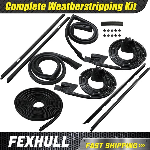 9Pcs Rail Window Seal Weatherstripping Kit 128555 For Chevy Monte Carlo ...