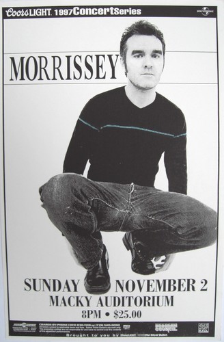 MORRISSEY "MALADJUSTED TOUR" 1997 DENVER CONCERT POSTER - The Smiths ...