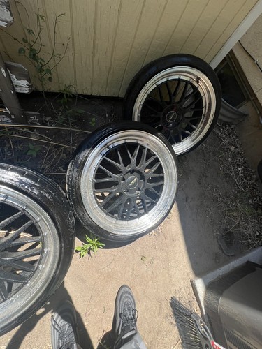 Custom 19 inch black Versus rims set of 4 | eBay