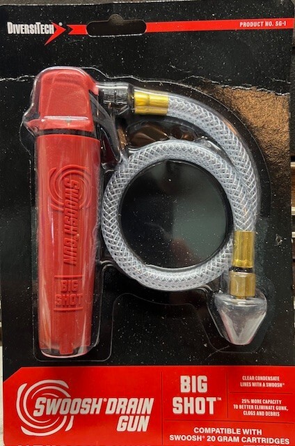 DiversiTech Sg-1 20g Swoosh Drain Gun Big Shot Clear Condensate Tool ...