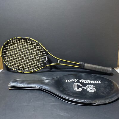 Vintage Tony Trabert C-6 Graphite Tennis Racquet 4 5/8” Medium | eBay