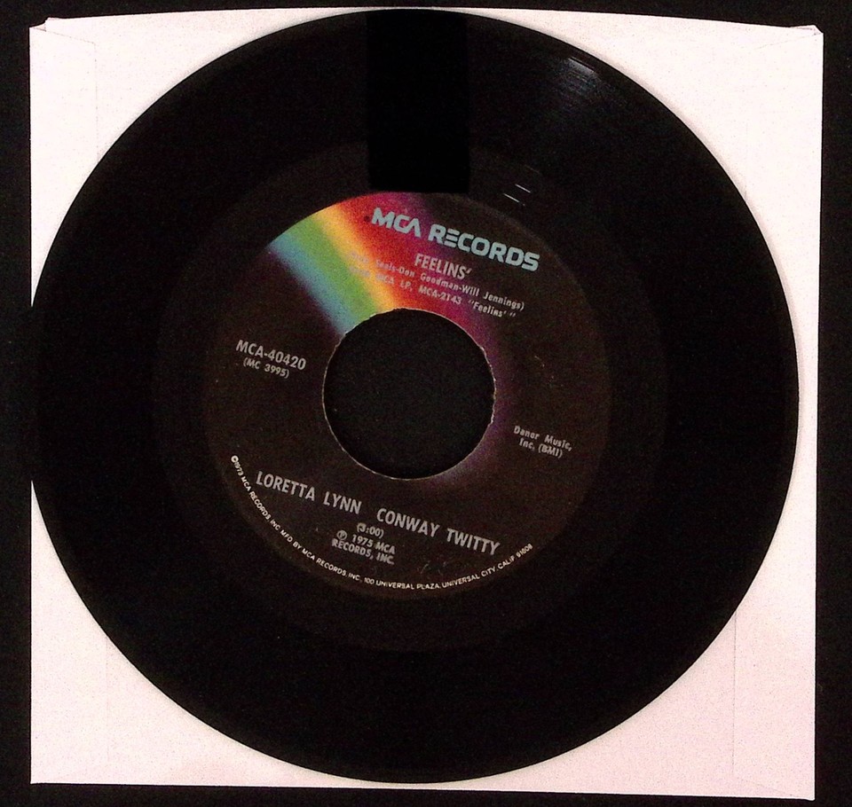 LORETTA LYNN CONWAY TWITTY FEELINS'/YOU DONE LOST YOUR BABY VINYL 45 VG ...