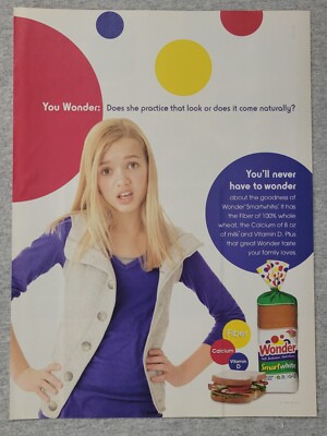 2007 Magazine Advertisement Page Wonder Smart White Bread Sandwich ...