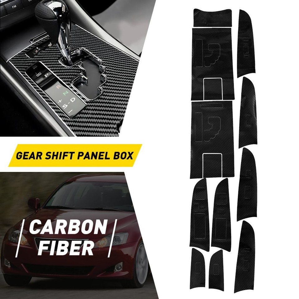 Carbon Fiber Gear Shift Panel Box Cover Trim For LEXUS IS250 300 350 ...